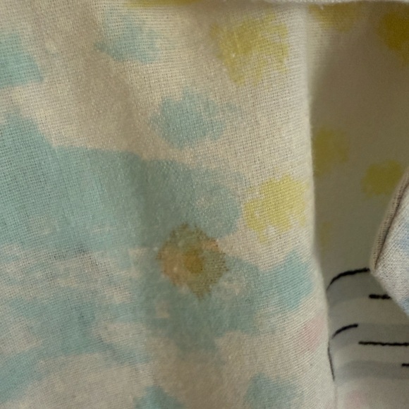 Tops | Retro Vintage White Shirt With Pastel Patterns 8s | Poshmark
